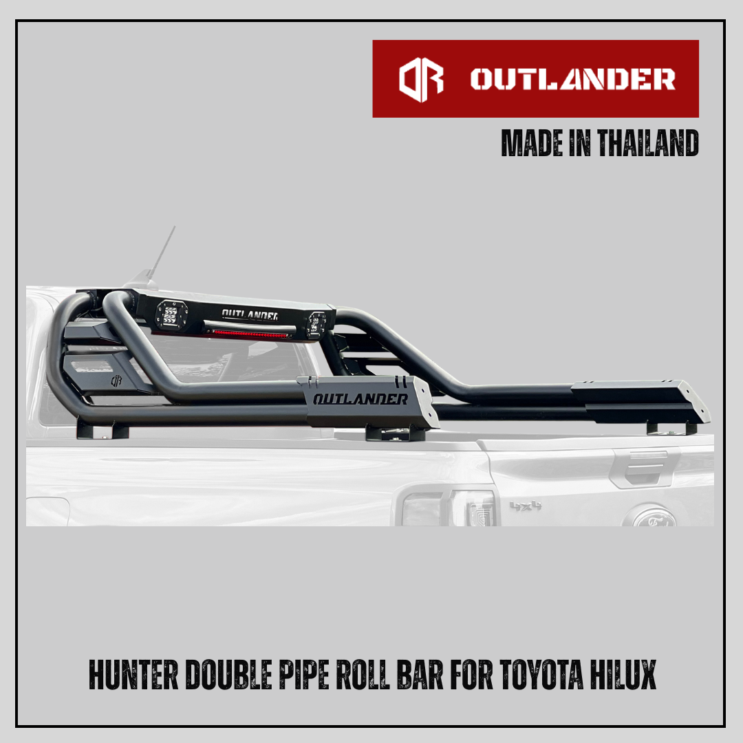Outlander Hunter Double Pipe Roll Bar for Toyota Hilux - Azad 4x4