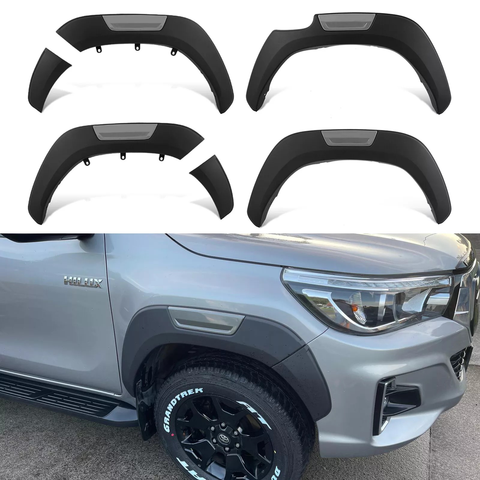 Fender Flares Sleek Model For Toyota Hilux - Azad 4x4